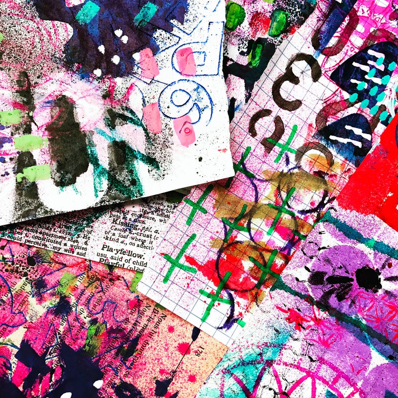 Mixed Media Collage - Etsy