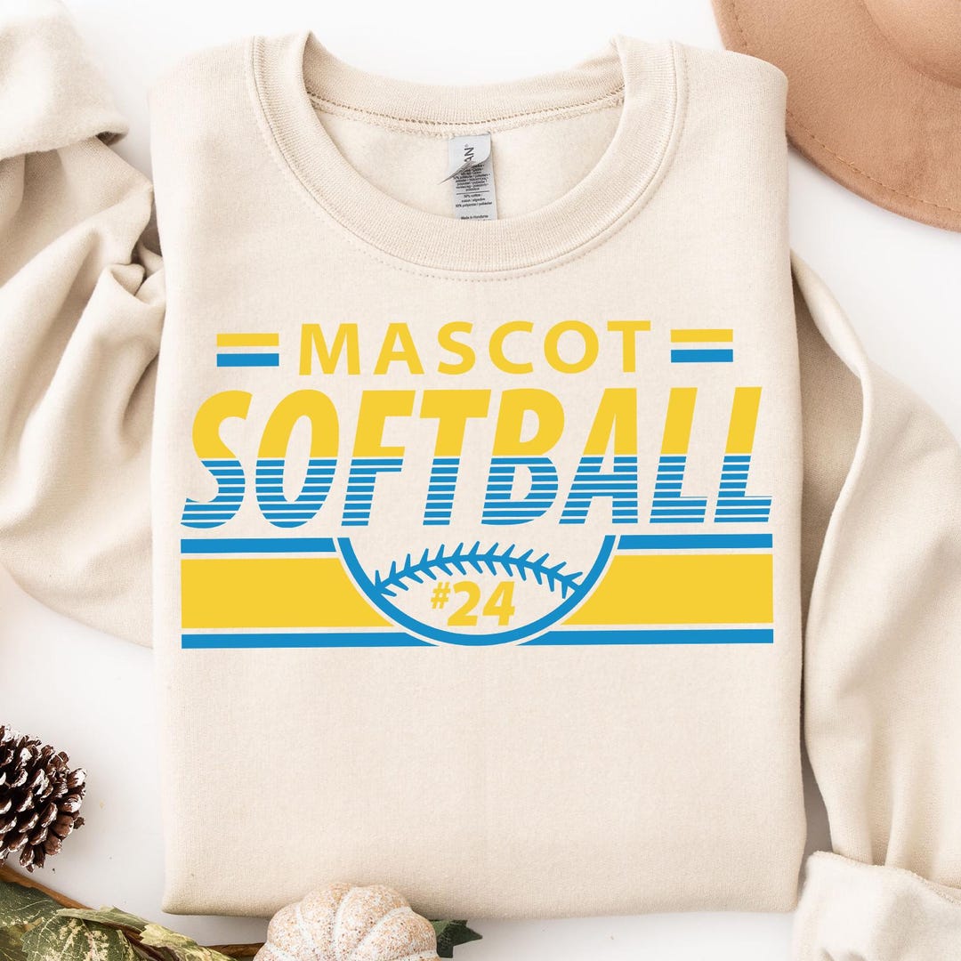 Mascot Softball PNG & SVG | Team Spirit Softball Graphic | Sports ...