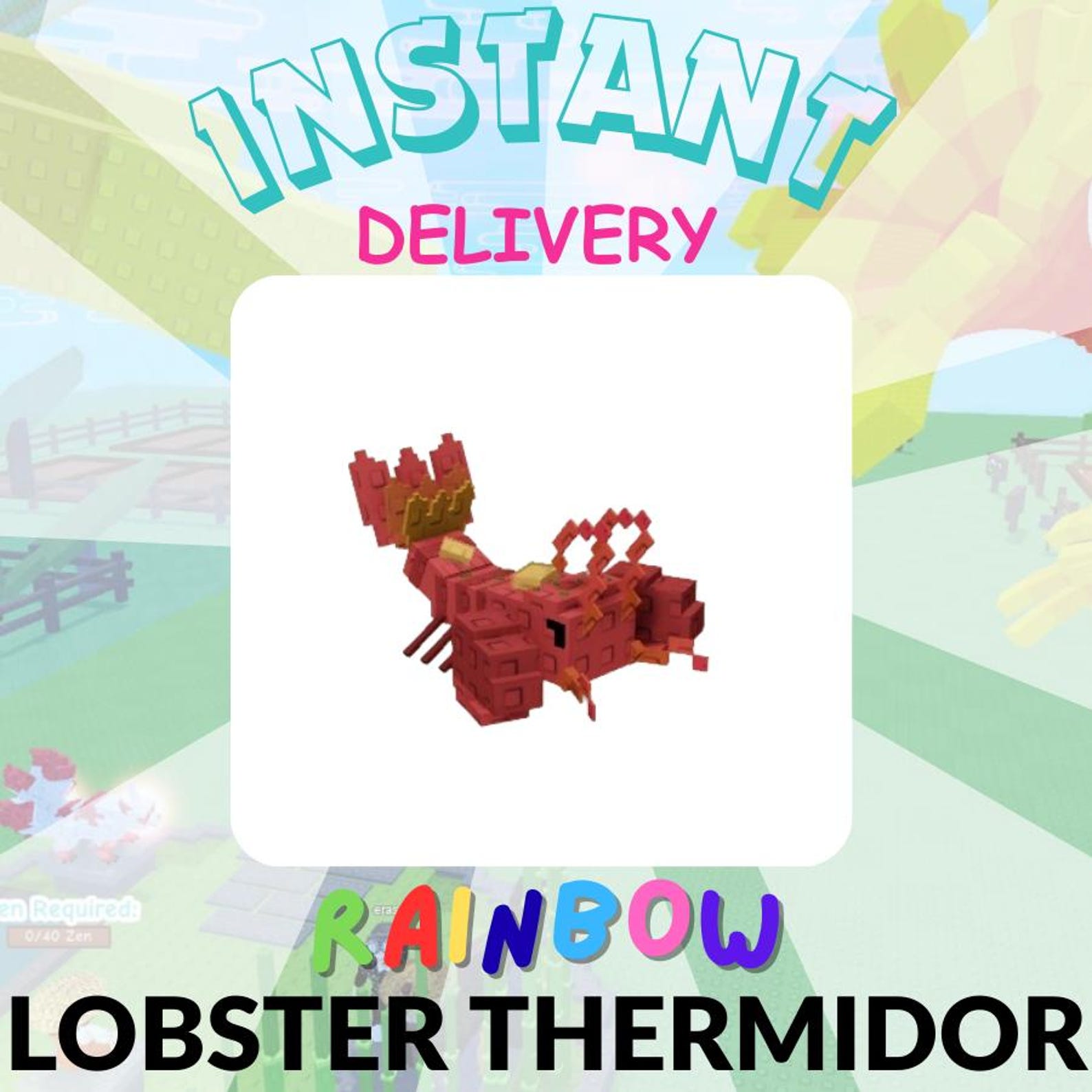 Rainbow Lobster | Grow a Garden Roblox | Rare | Legendary | Mythical ...