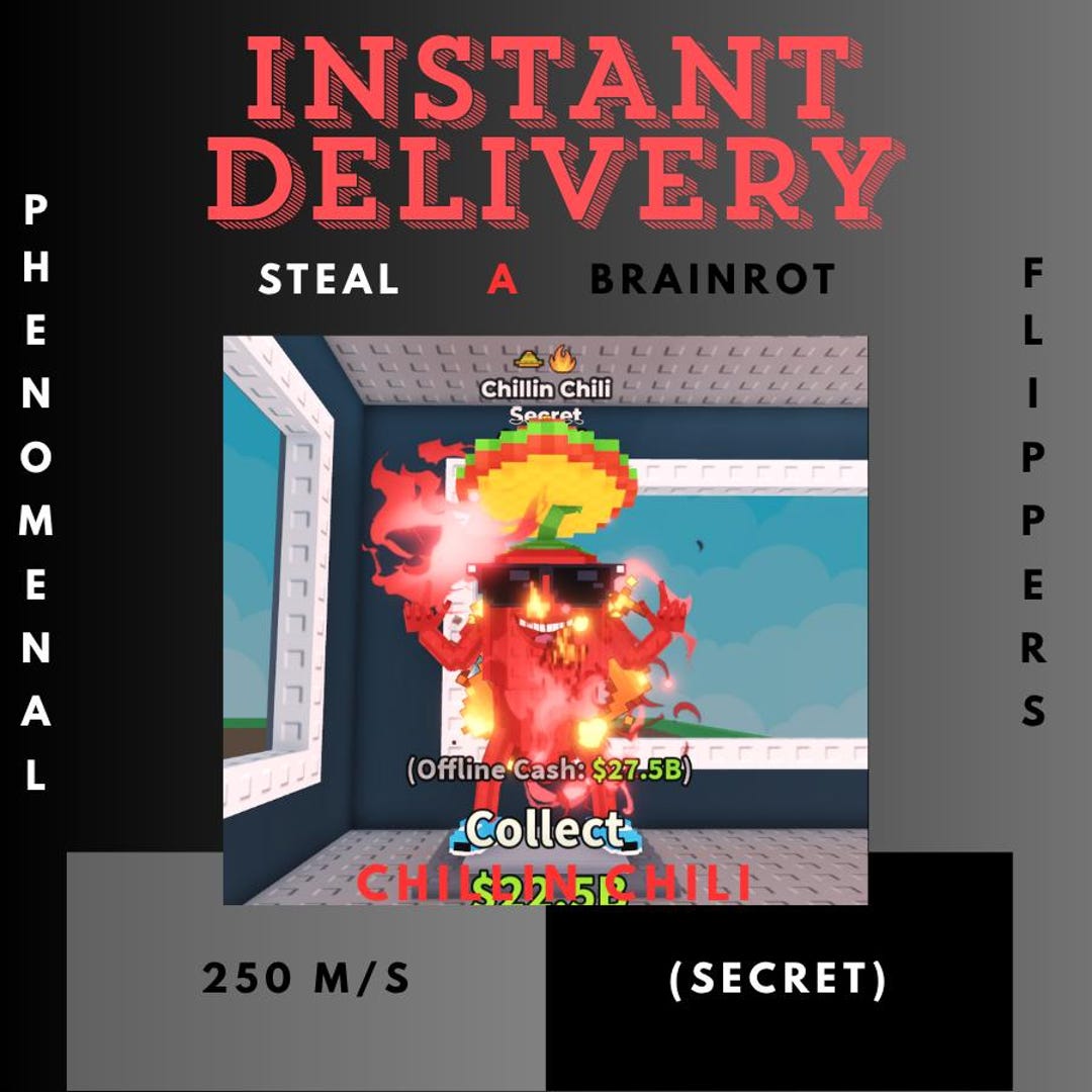 Chillin Chili | Steal a Brainrot Roblox | Secret - Etsy Australia