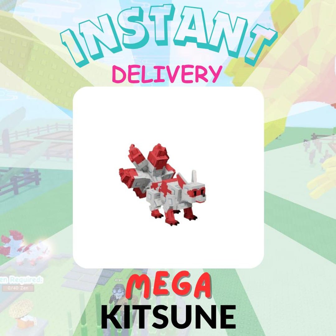Mega Kitsune | Grow A Garden Roblox | Rare | Legendary | Mythical ...