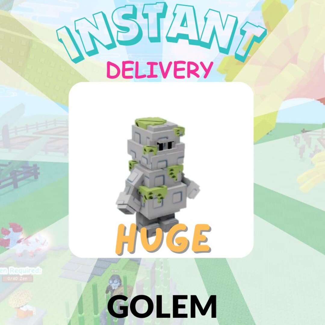Huge Golem| Grow A Garden Roblox | Rare | Legendary | Mythical | Divine ...