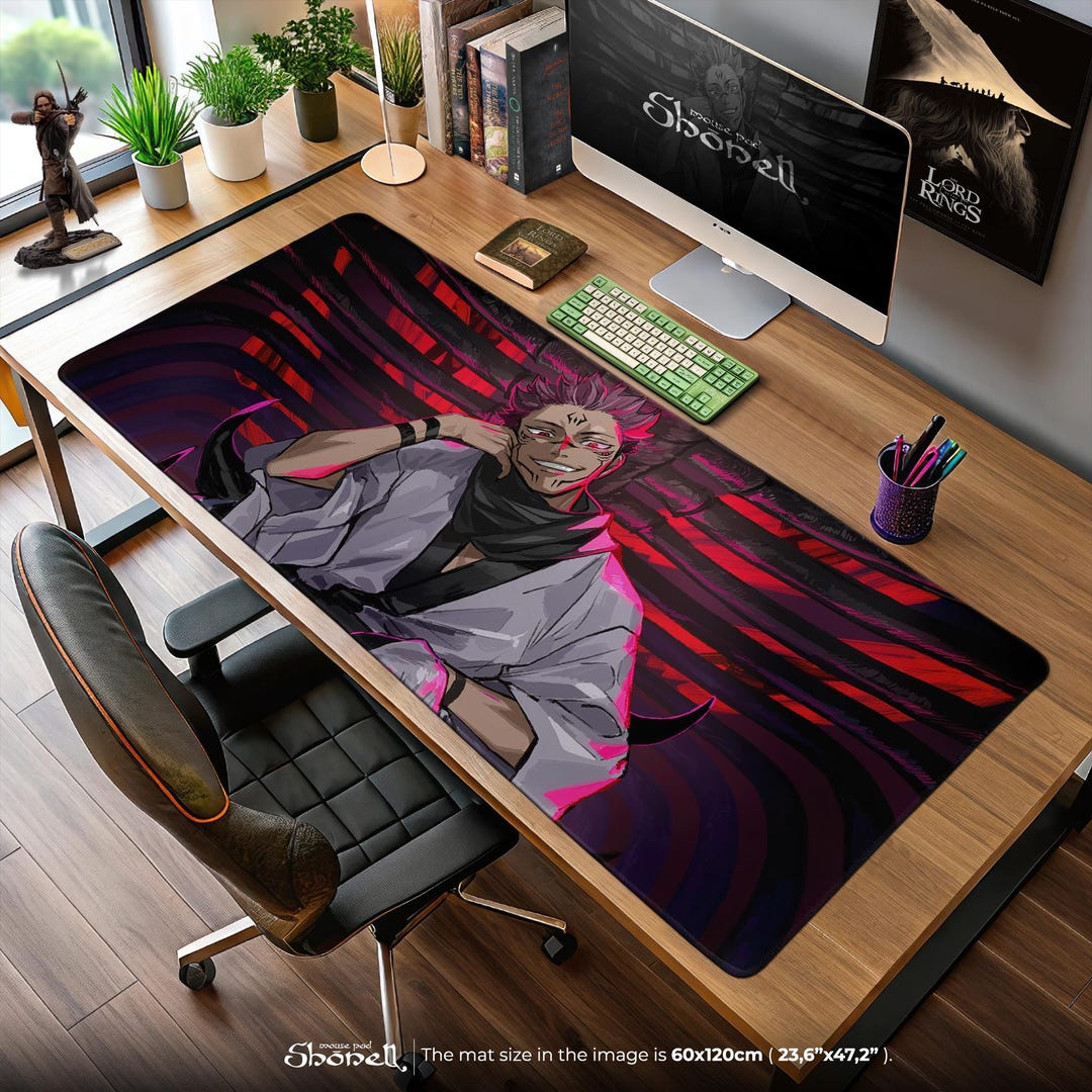 Sukuna Jujutsu Kaisen Mouse Pad - King of Curses Anime Desk Mat, JJK ...