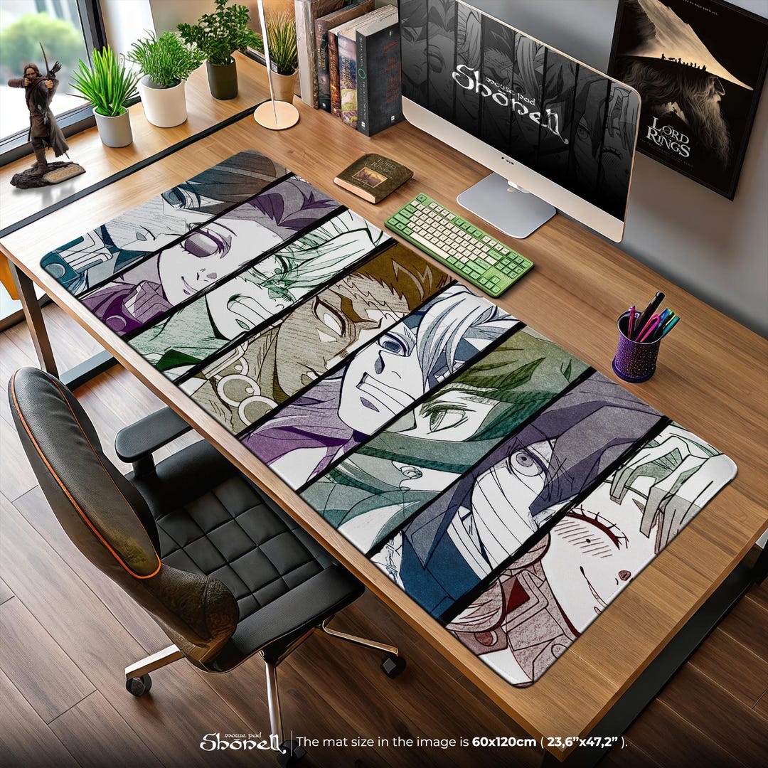 Demon Slayer Hashira Manga Mouse Pad - Kimetsu Pillar Panel Desk Mat ...