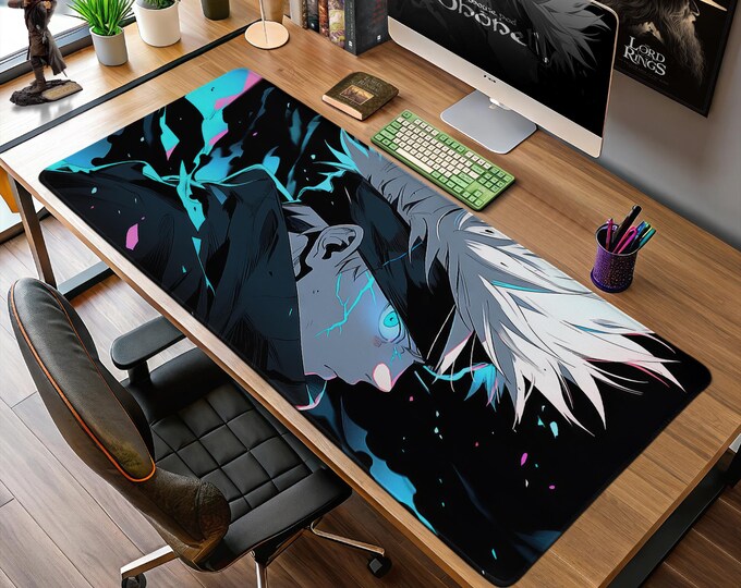 Satoru Gojo Mouse Pad - Jujutsu Kaisen Blindfolded Energy Desk Mat ...