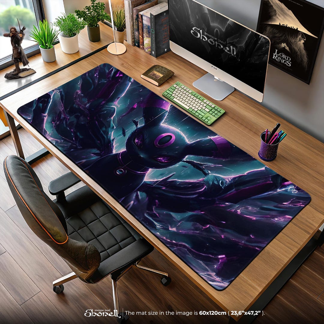 Umbreon Dark Aura Mouse Pad – Shadow Pokémon Gaming Desk Mat ...