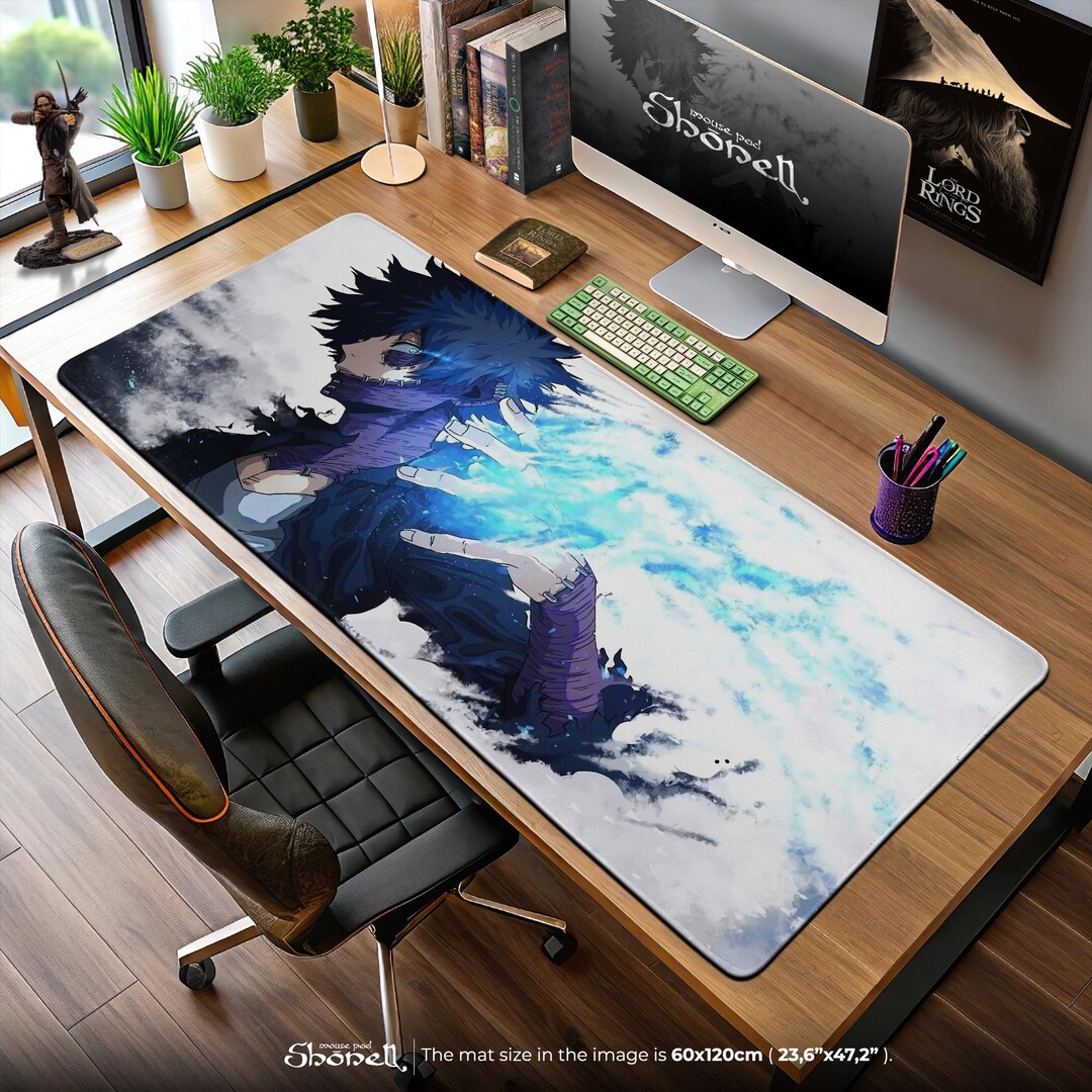 Dabi Blue Flame Mouse Pad - My Hero Academia Villain Anime Desk Mat ...