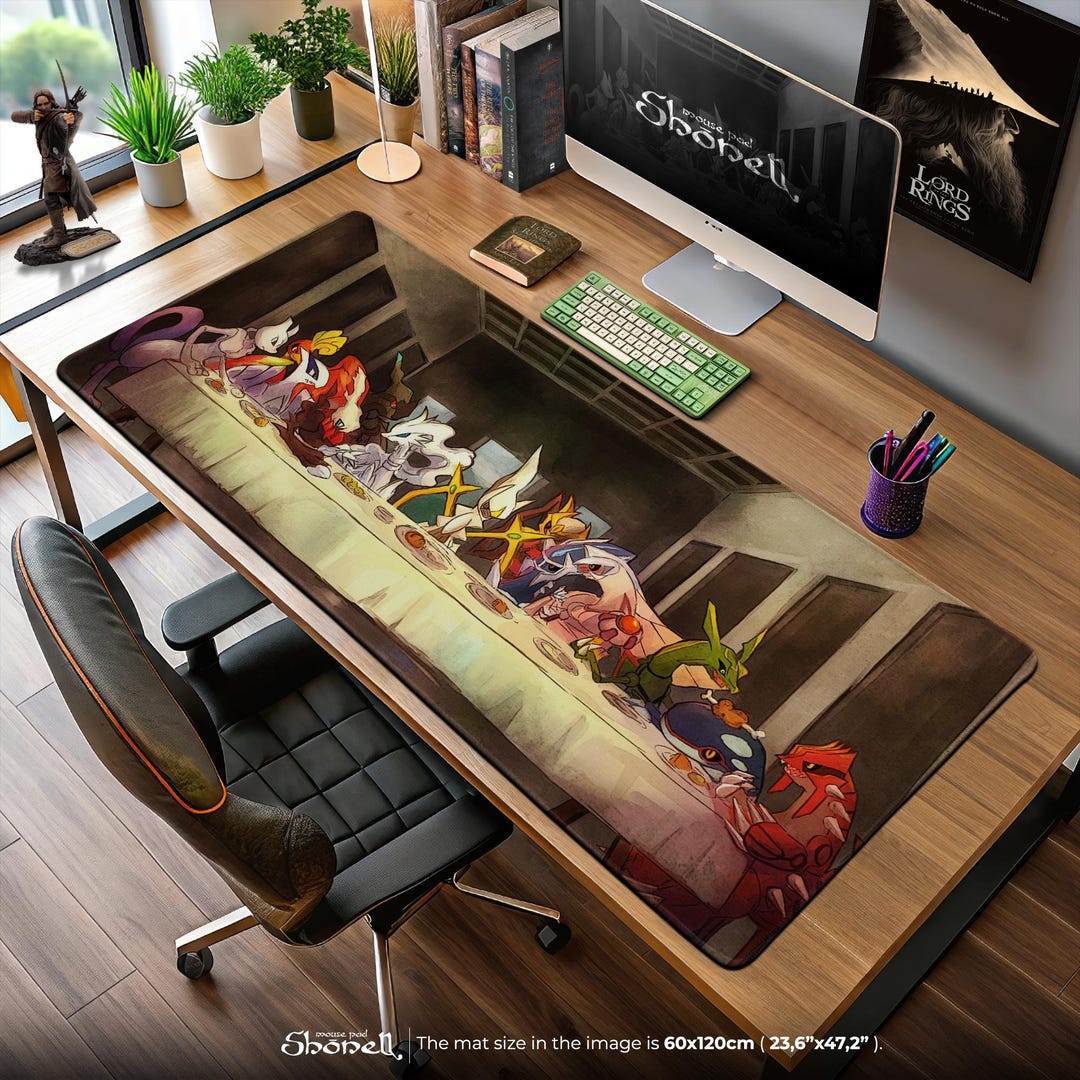 Legendary Pokémon Last Supper Mouse Pad – Epic Mythical Gaming Desk Mat ...