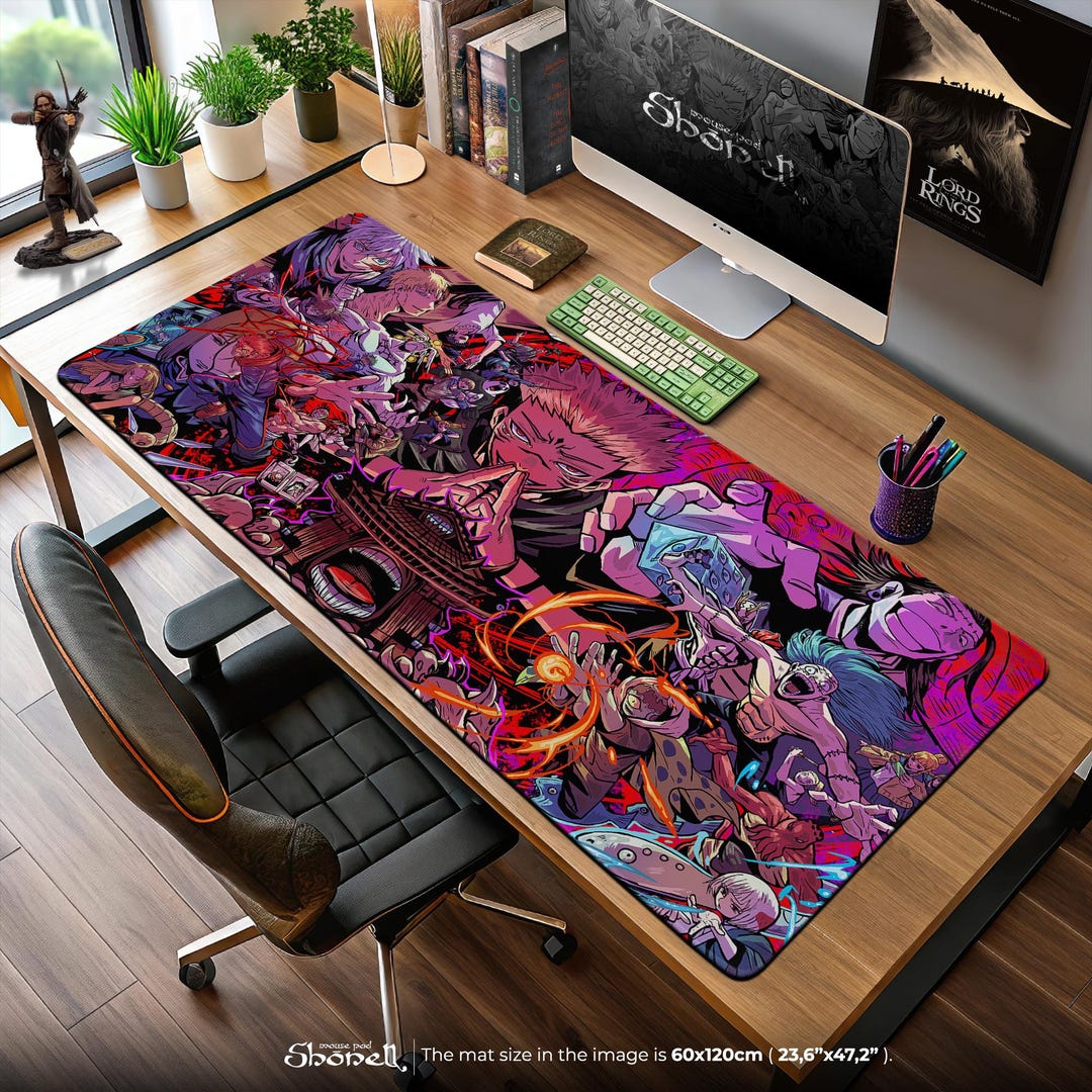 Jujutsu Kaisen Mouse Pad - Yuji Itadori & Sukuna Anime Desk Mat, Gojo ...