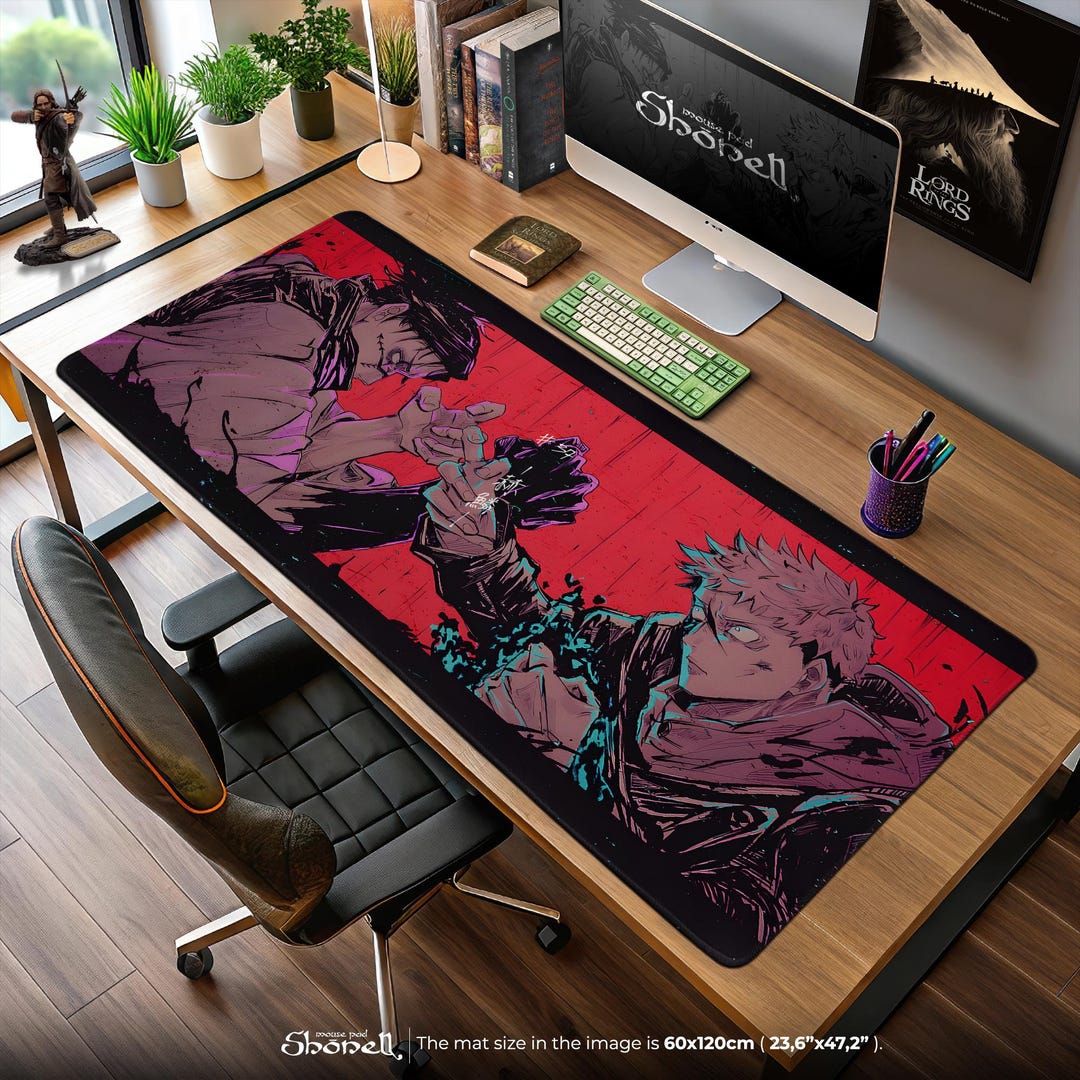 Jujutsu Kaisen Yuji Vs Choso Mouse Pad - Intense Anime Fight Desk Mat ...