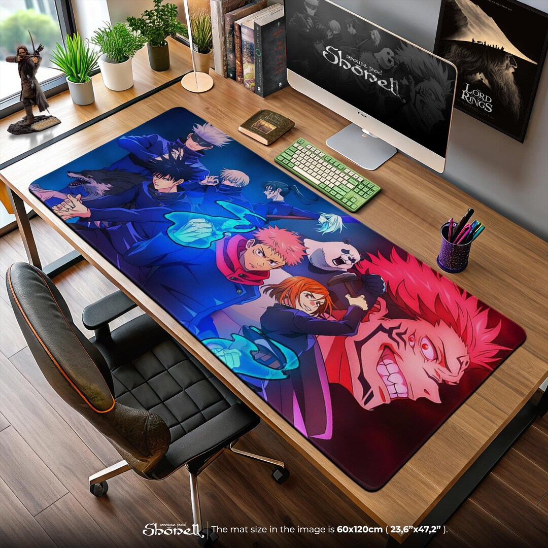 Jujutsu Kaisen Anime Mouse Pad – Gojo & Itadori Cursed Energy Desk Mat ...