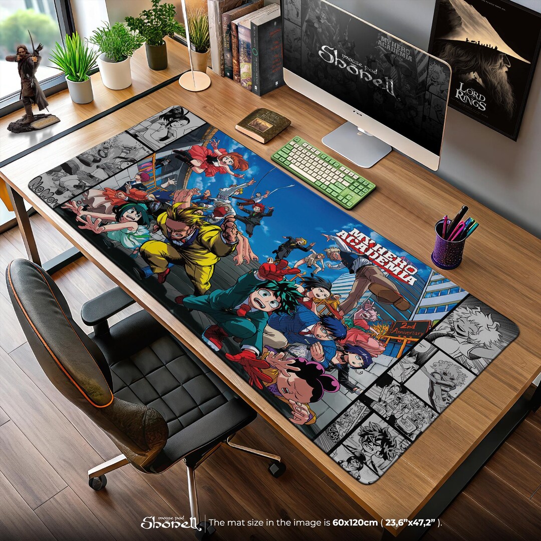 My Hero Academia Mouse Pad - Deku All Might UA Class 1A Gaming Mat ...