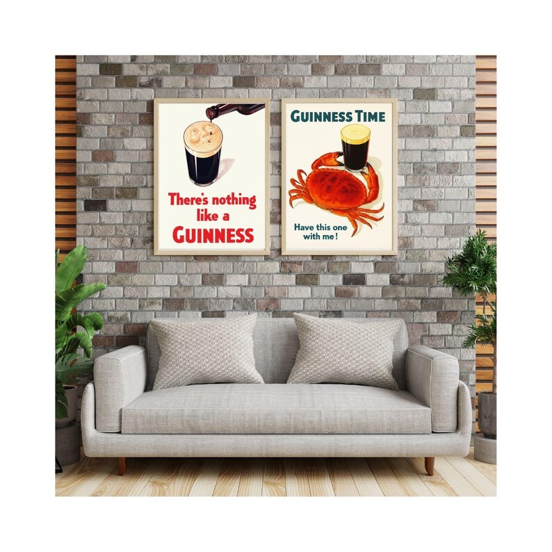 Vintage Guinness Wall Art Ads: Retro Beer Poster Art Collection 40 ...