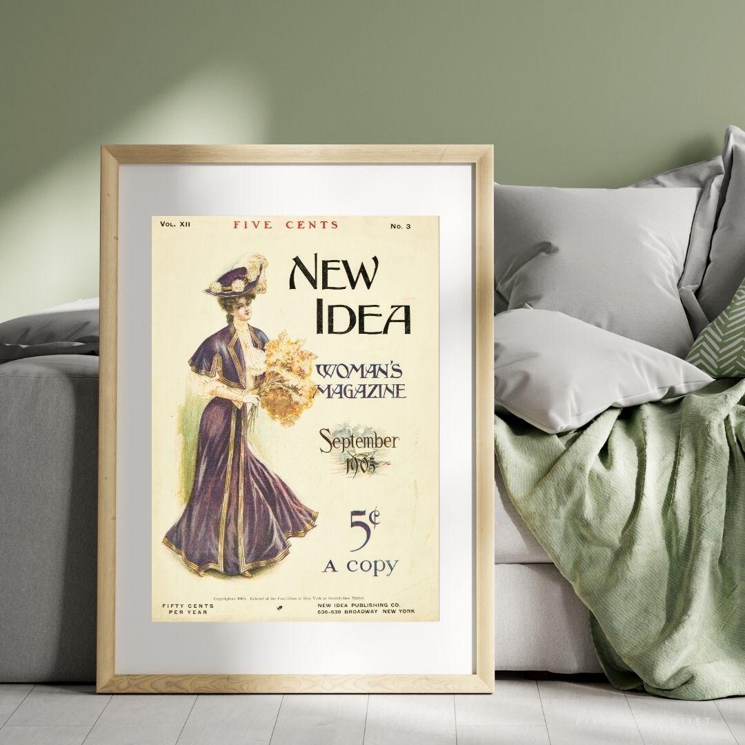 Edwardian Magazine Cover Print – Vintage Fashion Wall Art | 1905 Art ...