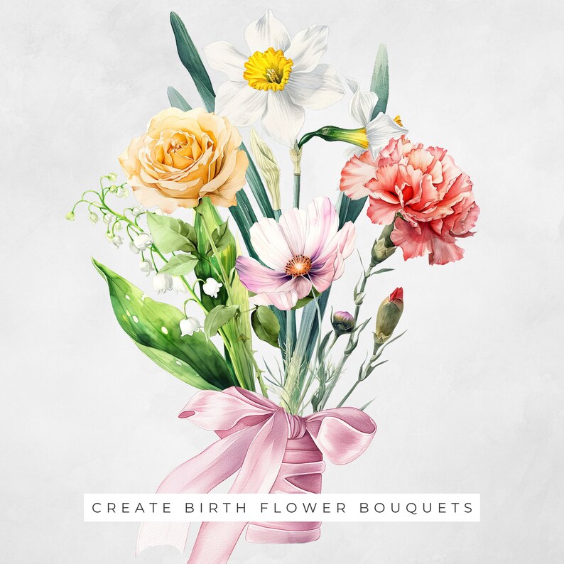 Create Birth Flower Bouquet