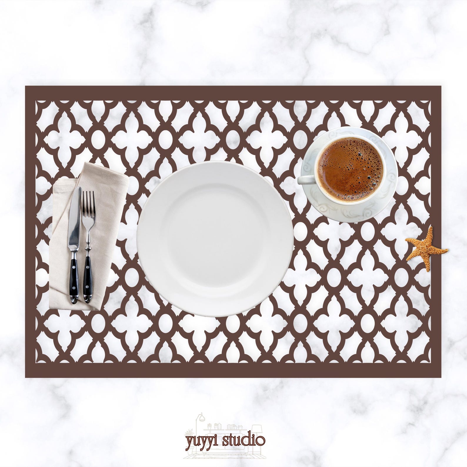 Laser Cut Placemat Designs: Wood Table Mat Collection (digital Download ...