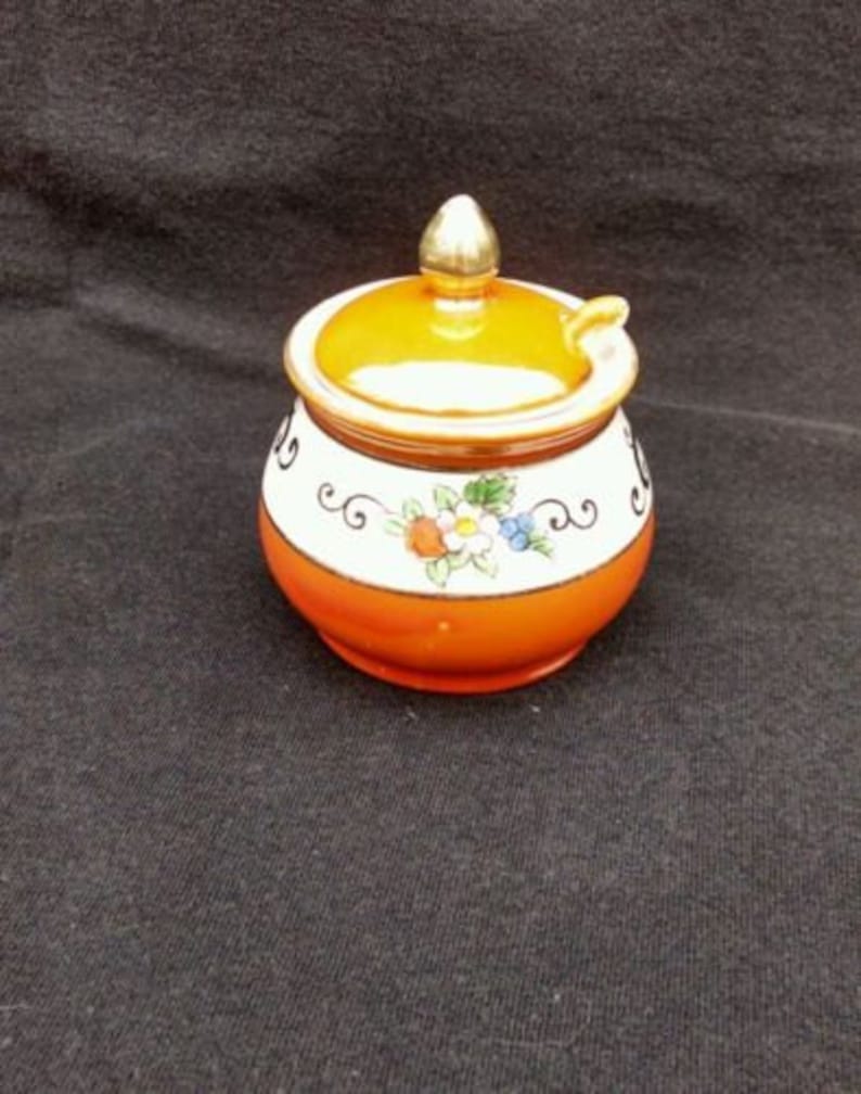 Japanese Lusterware Mustard/Jam Jar Vintage Noritake Lidded | Etsy