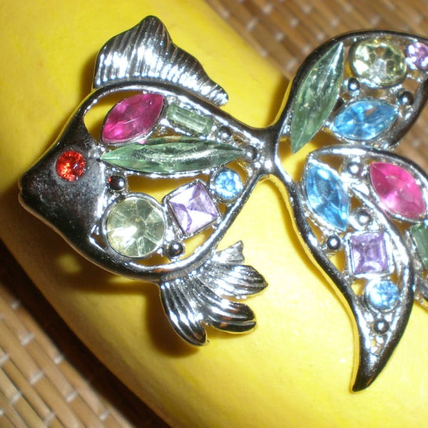 Vintage Fish Brooch - Etsy