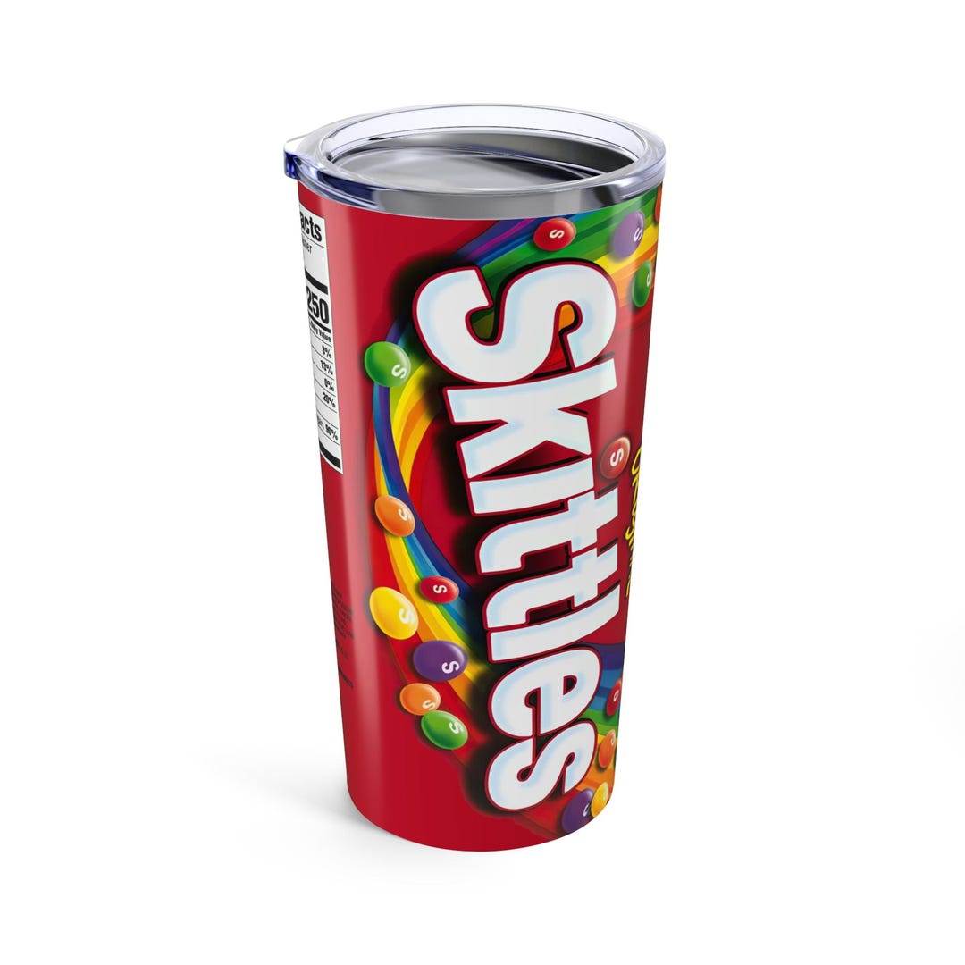 Skittles 20 Oz Tumbler Taste the Rainbow, Sip in Style! Fun Drinkware ...