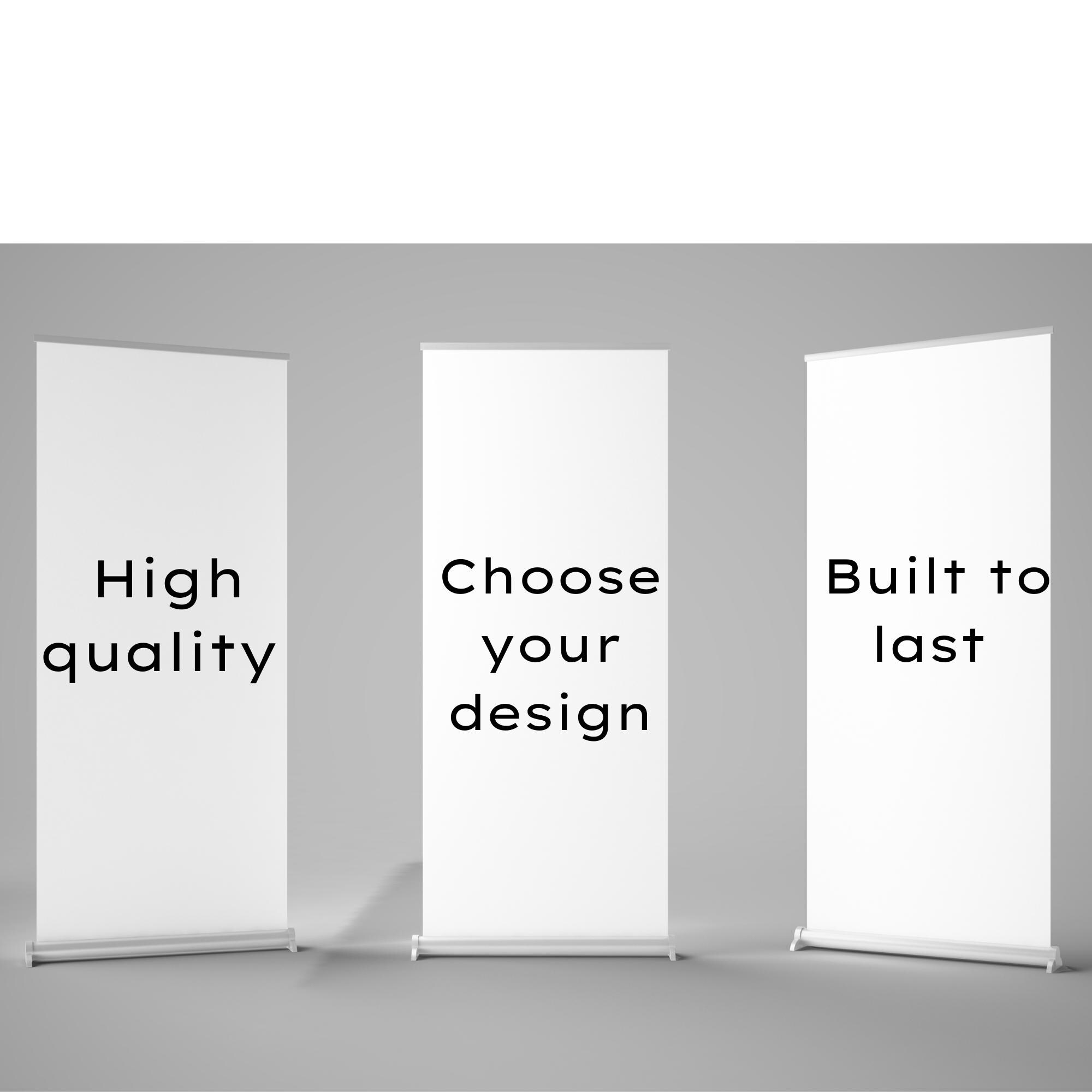 Custom Roller Banner- Pull up Banner for Events, Pop up Stand, Business Display Sign ...