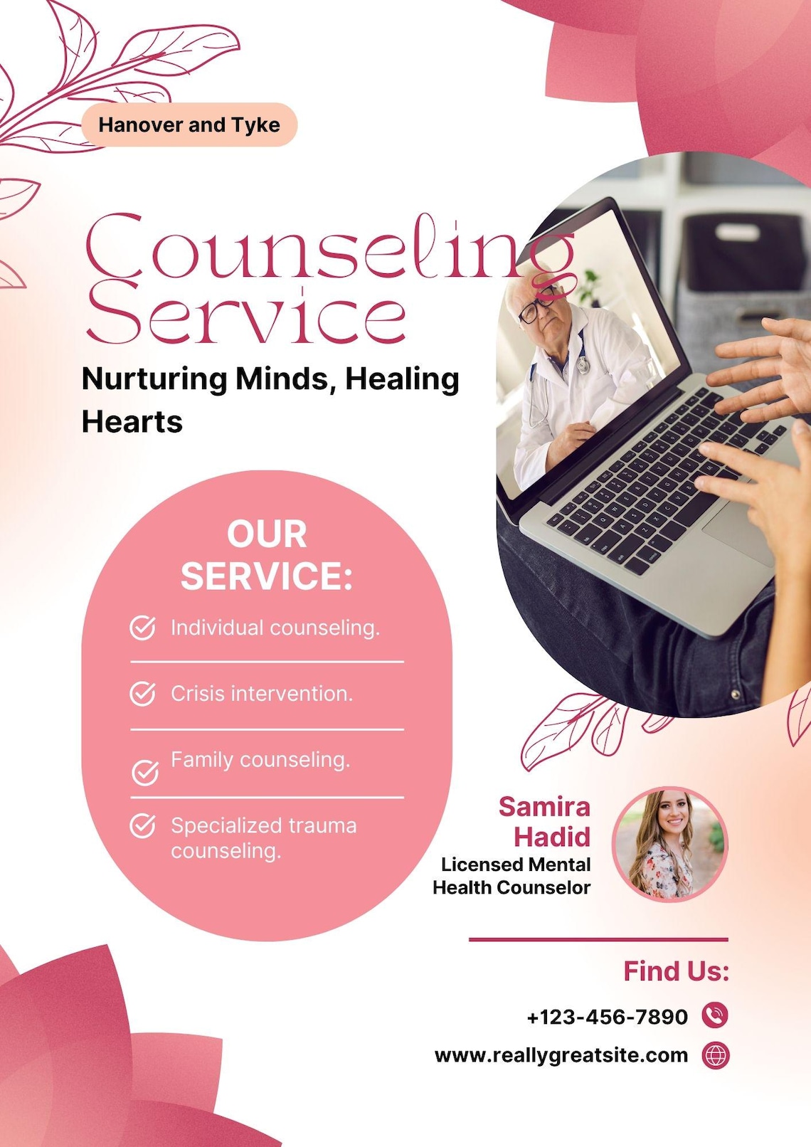 Editable Counseling Intake Form: Therapist Client Template (canva PDF ...