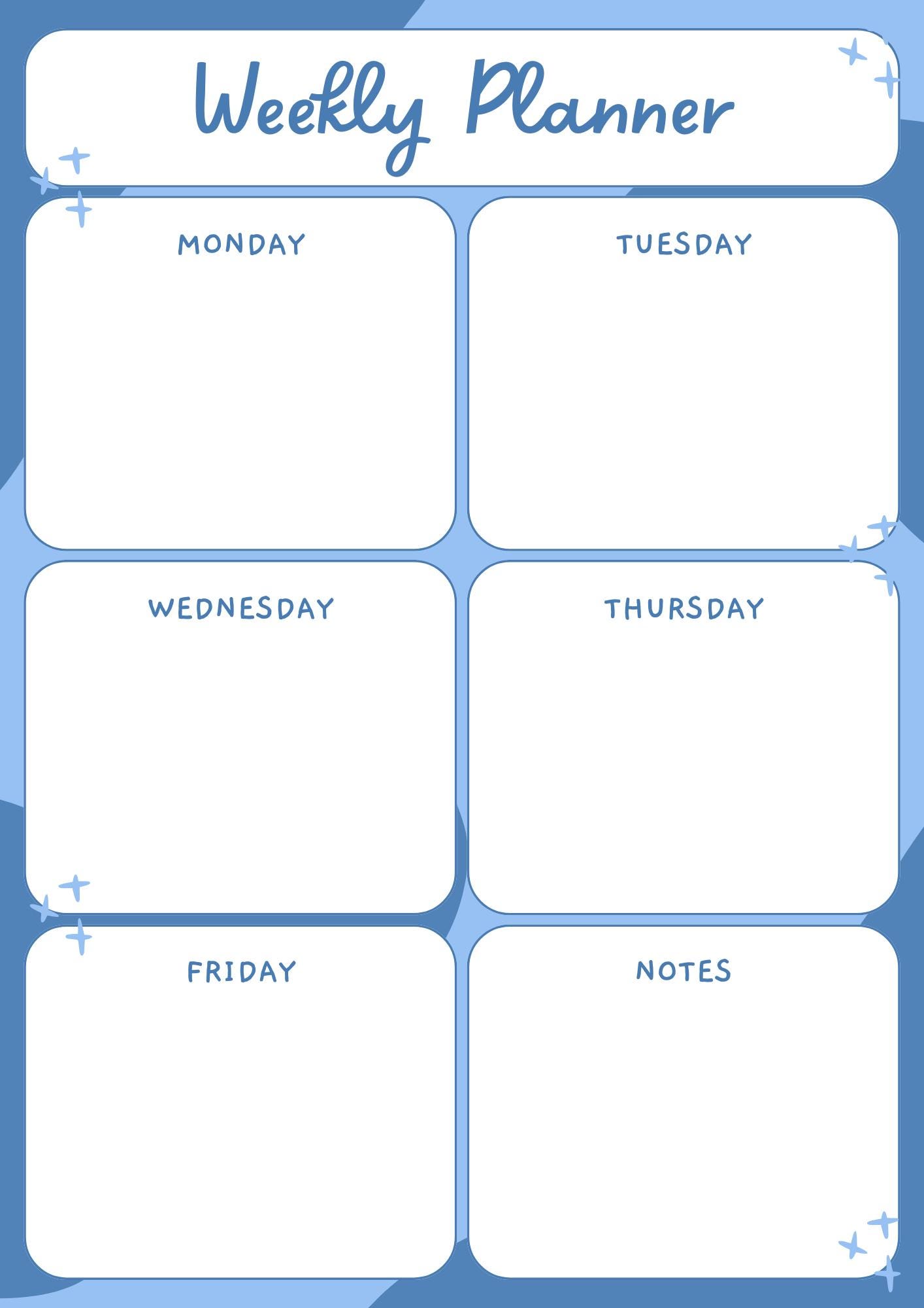 Minimalist Daily & Weekly Planner Bundle: Undated PDF (A4 A5 US Letter ...