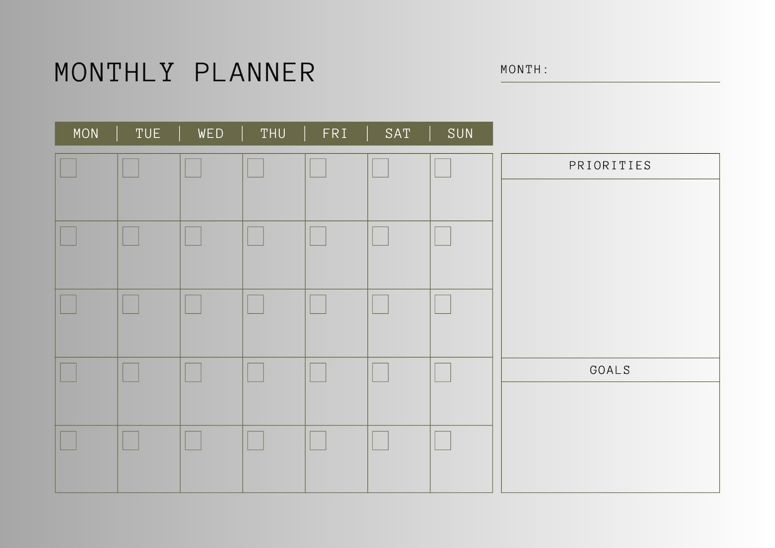 Minimalist Daily & Weekly Planner Bundle: Undated PDF (A4 A5 US Letter ...