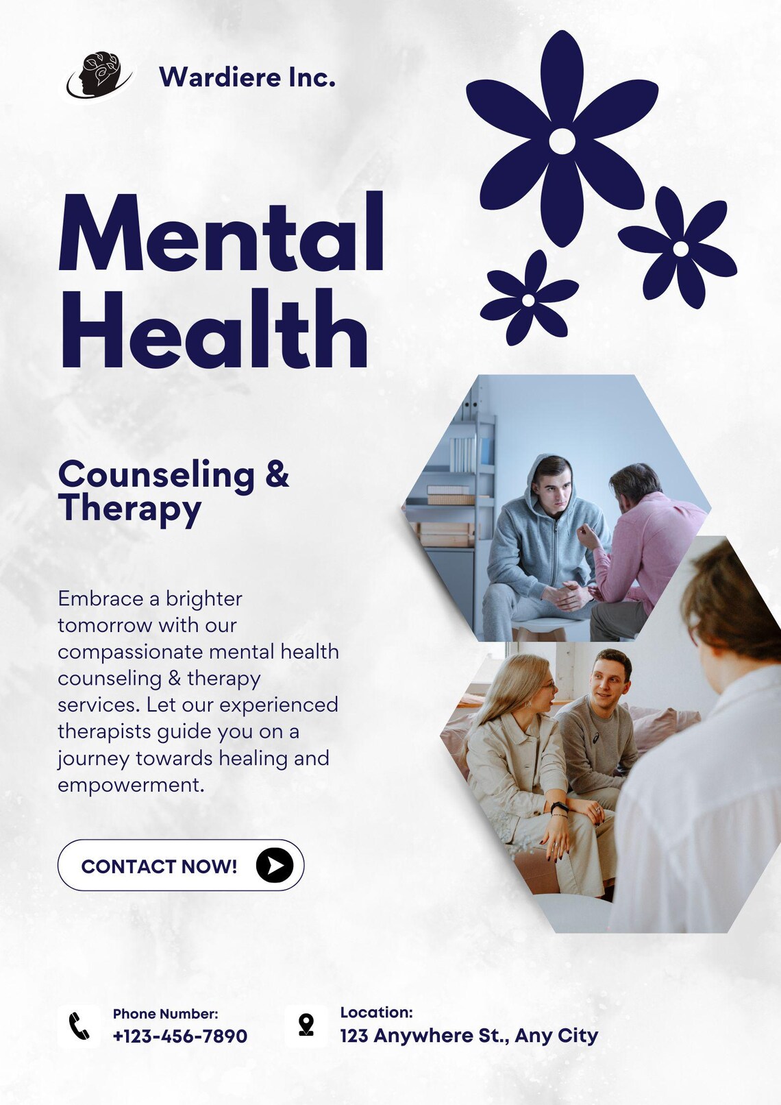 Editable Counseling Intake Form: Therapist Client Template (canva PDF ...