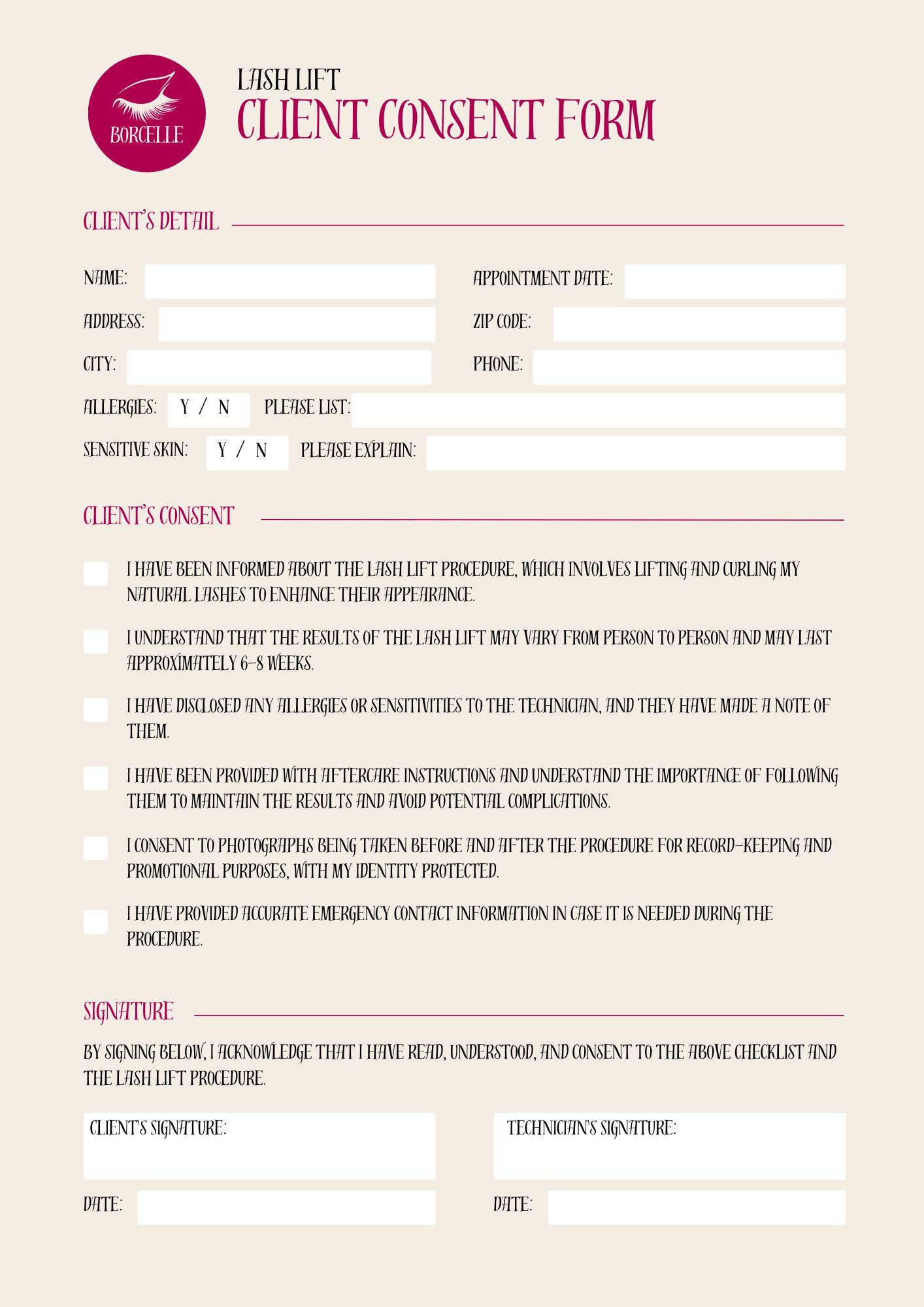 Editable Counseling Intake Form: Therapist Client Template (canva PDF ...