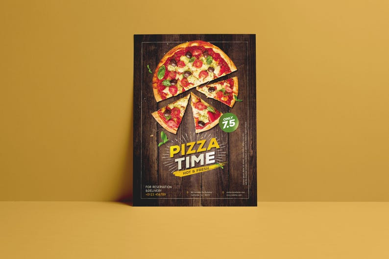 Diy Delicious Pizza Flyer / Social Media Post for Pizza Shop/ Editable ...