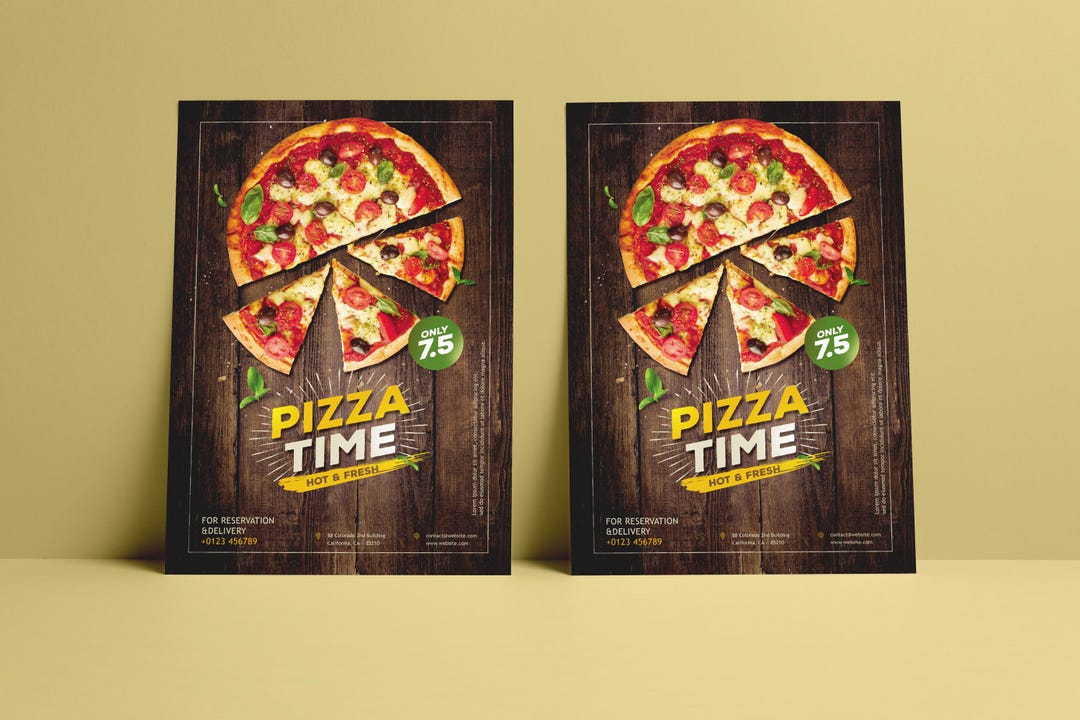 Diy Delicious Pizza Flyer / Social Media Post for Pizza Shop/ Editable ...
