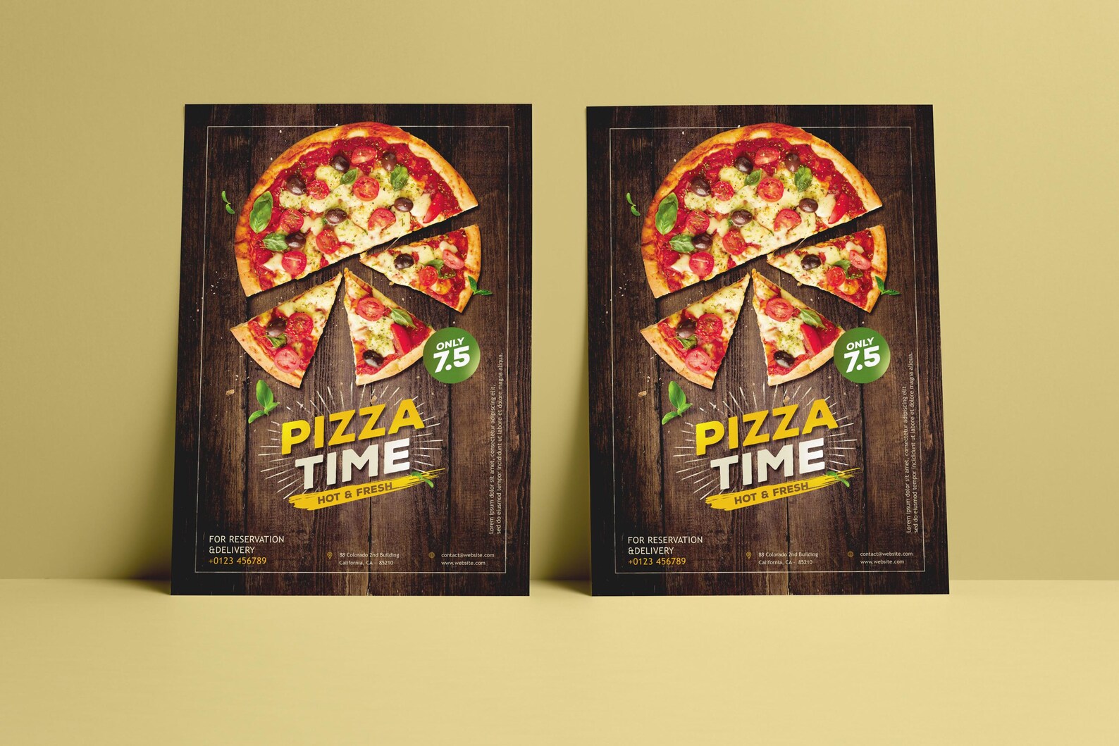 Diy Delicious Pizza Flyer / Social Media Post for Pizza Shop/ Editable ...