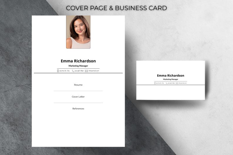 Minimal Fully Editable CV Bundle | Template, Cover Page, Cover Letter ...