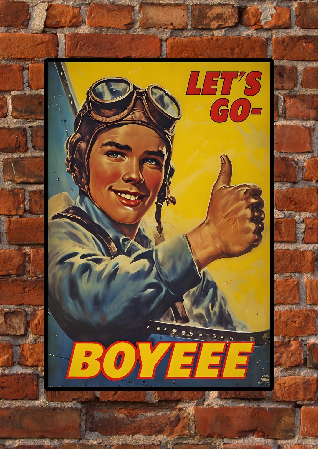 Funny WW2 Propaganda-style Pilot Poster | Vintage Meme Wall Art - Etsy