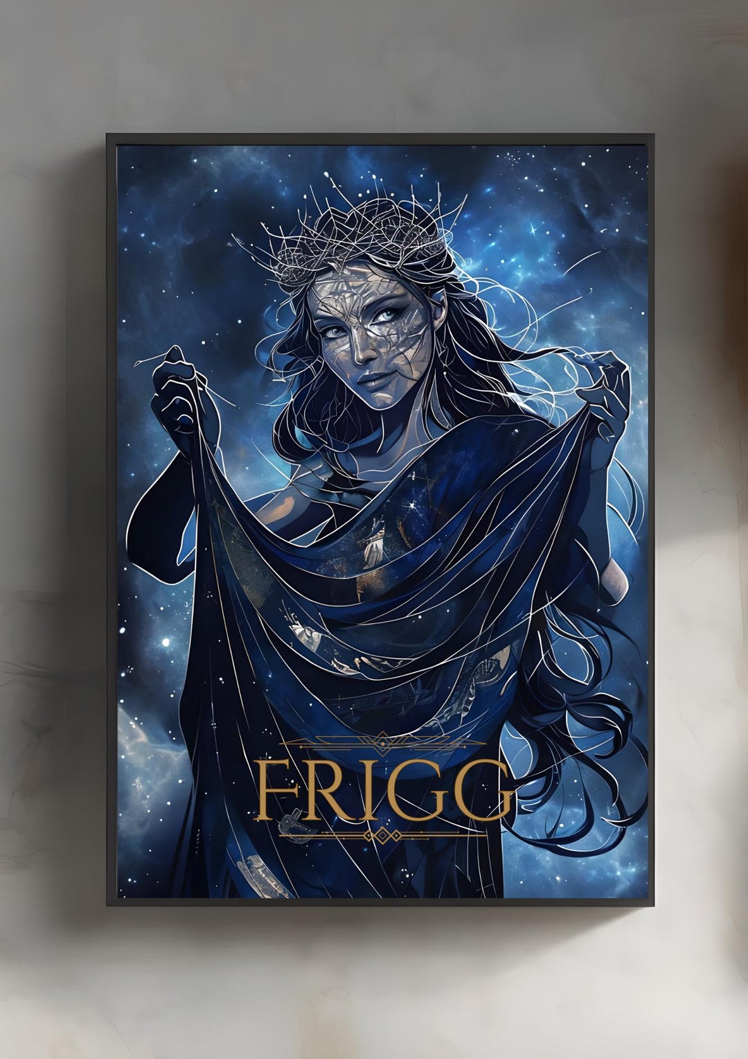 Frigg Norse Goddess Poster – Viking Mythology Wall Art, Digital ...