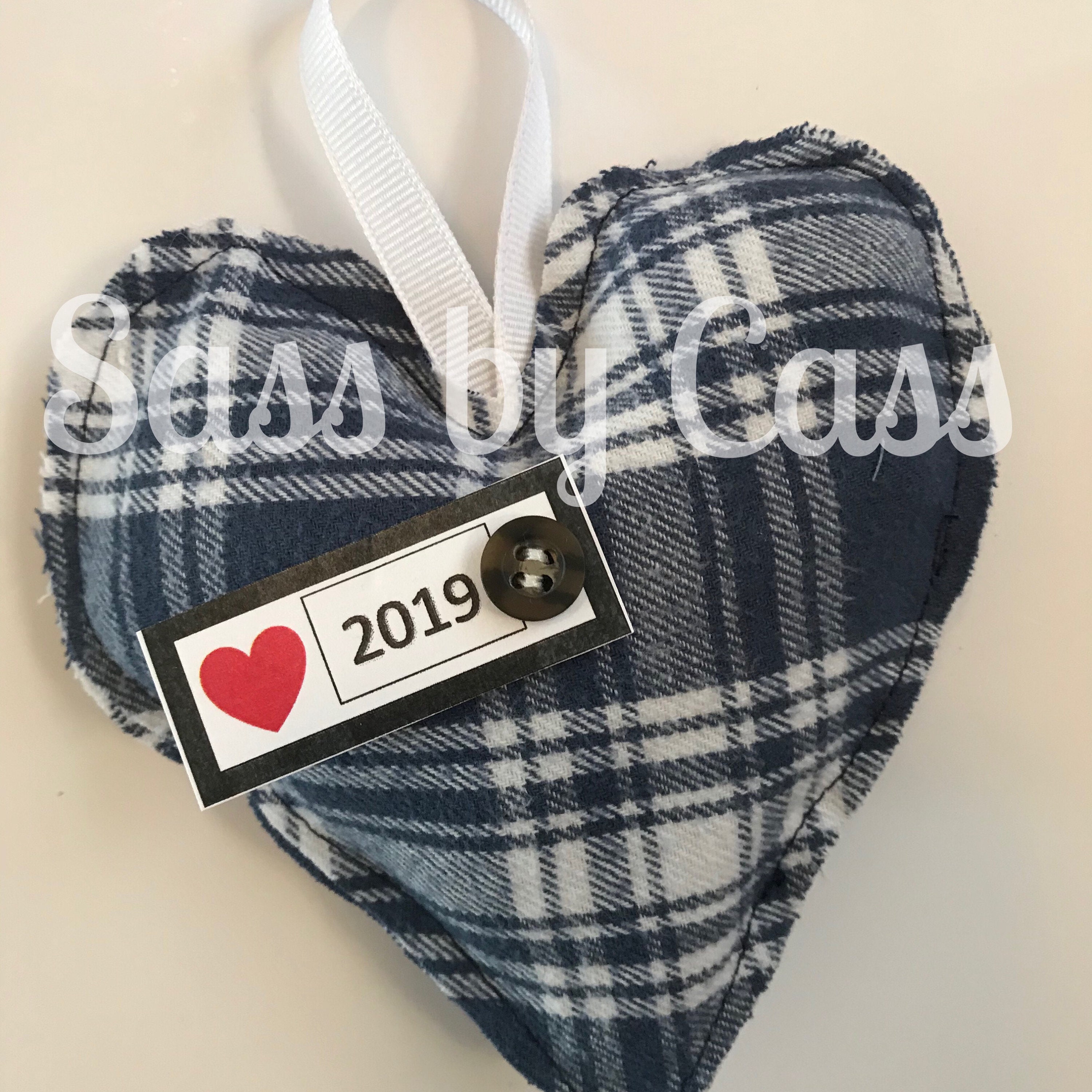 6 Custom Made Memory Heart Ornaments - Etsy