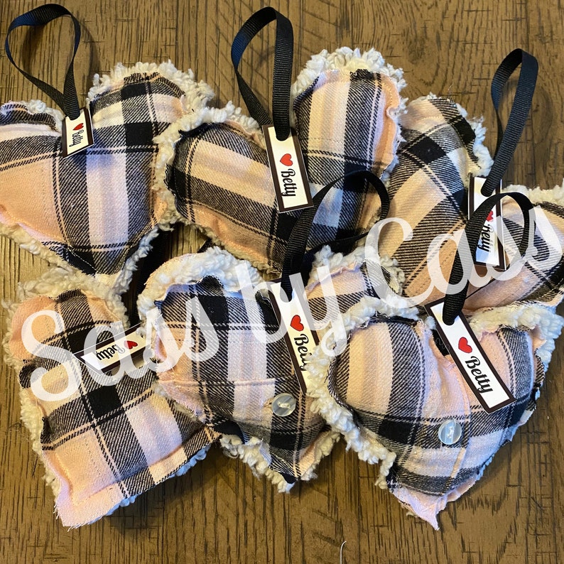 6 Custom Made Memory Heart Ornaments - Etsy