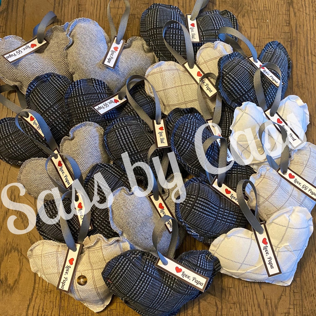 6 Custom Made Memory Heart Ornaments - Etsy