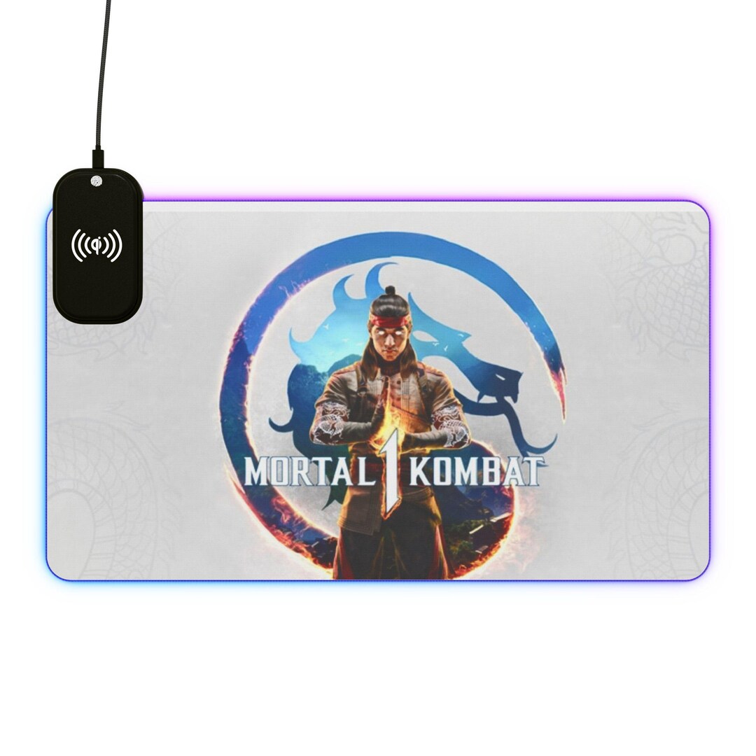 Mortal Kombat LED Gaming Mouse Pad With Wireless Charging, Custom ...