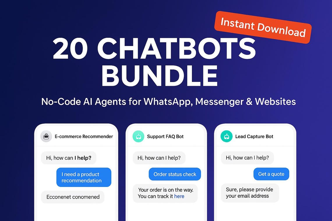 N8n Chatbot Workflows: AI Agents for Whatsapp, Telegram & Websites ...