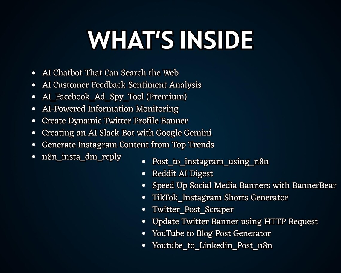 N8n Templates Bundle — 30+ Social Media & AI Automation Workflows ...