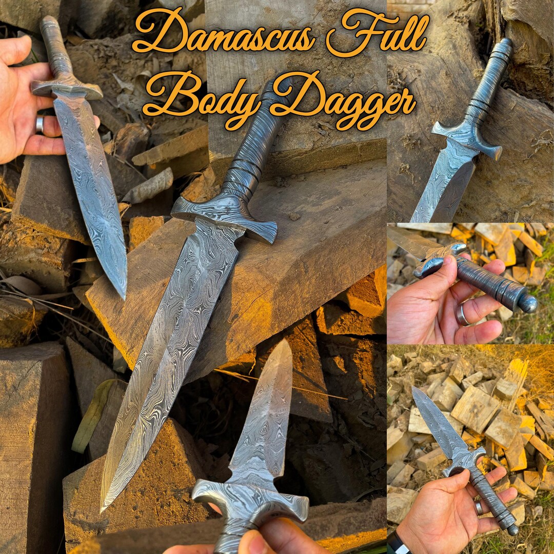 Custom Dagger/handmade Dagger/damascus Dagger/camping Knife/viking ...