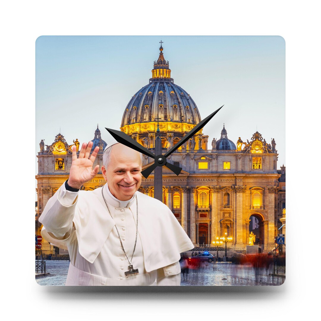 Catholic Bishop Portrait Acrylic Wall Clock | Religious Clergy Decor - Etsy