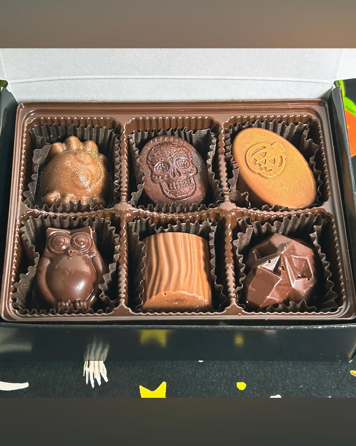 Halloween Sampler Chocolates Box - Small - Etsy