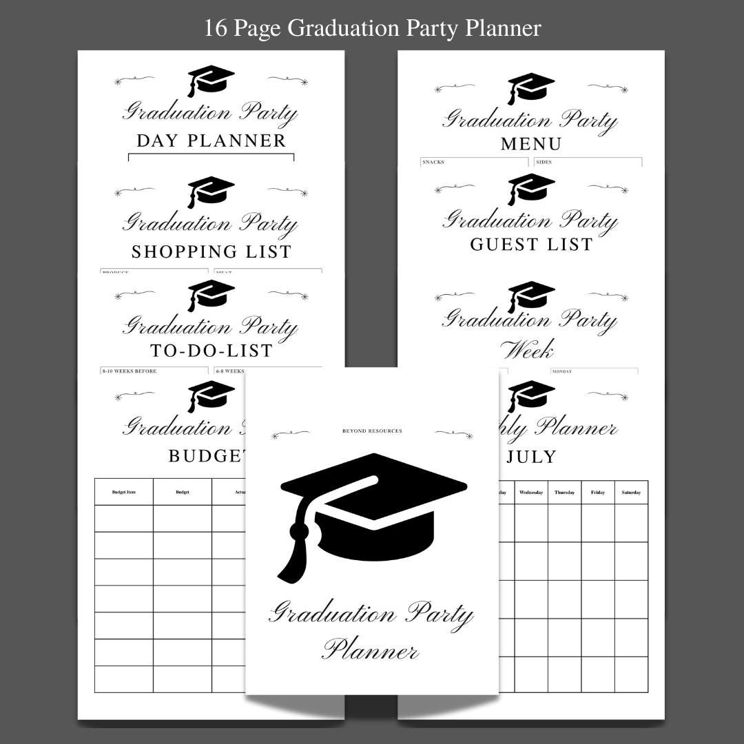 Graduation Party Planner High School Graduation Party Planner College ...