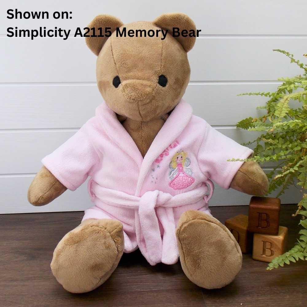 Teddy Bear Dressing Gown Sewing Pattern & Tutorial (fits Memory Bears ...
