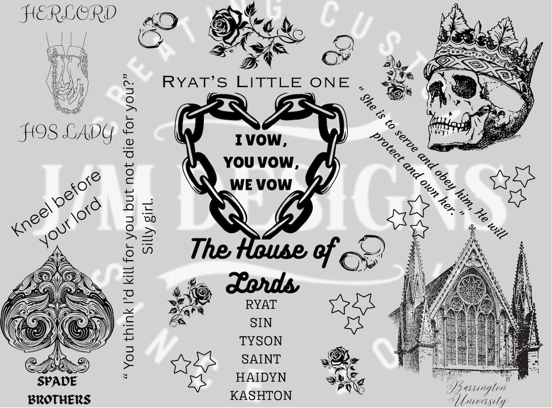 LORDS Book Series SVG - Etsy