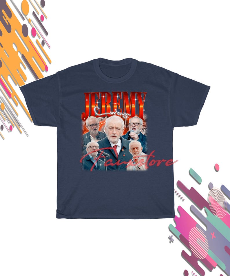 JEREMY CORBYN Shirt, Jeremy Corbyn Retro Tshirt, Politician Vintage Fan ...