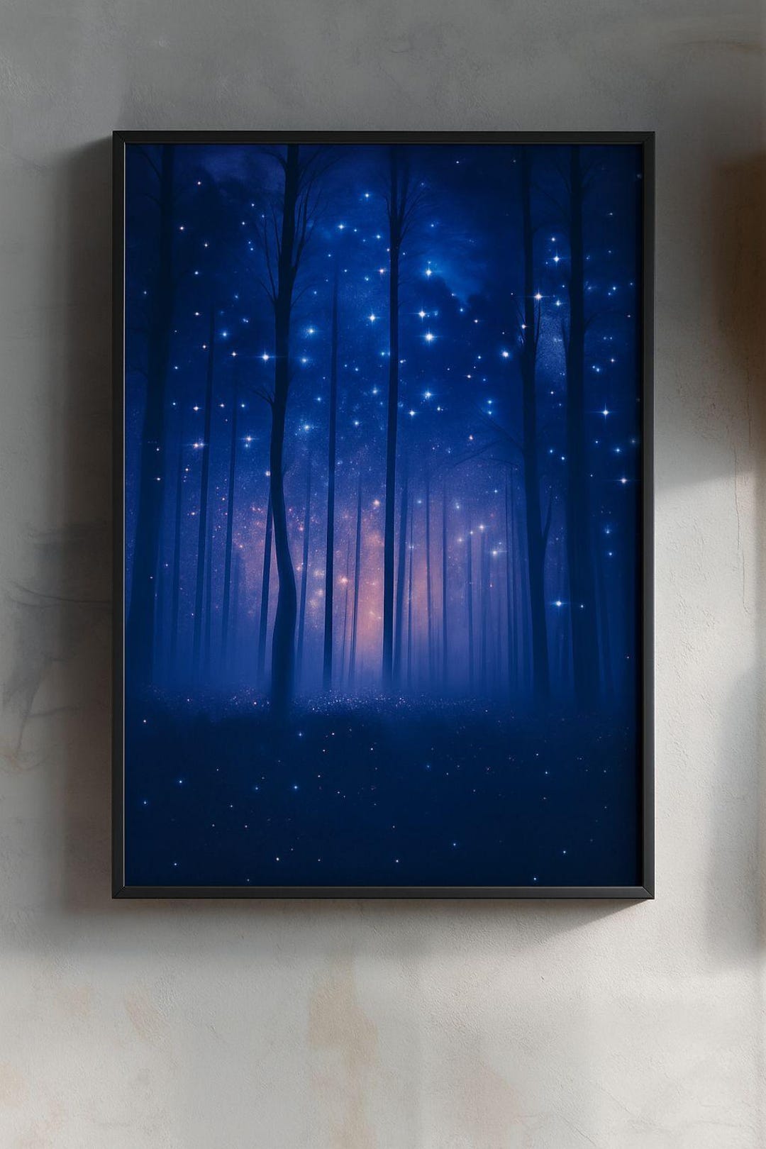 Enchanted Forest Firefly Art Print - Botanical Wall Art Poster ...