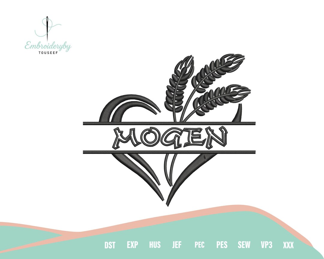 Business Logo Embroidery File, Custom Monogram Machine Stitch ...